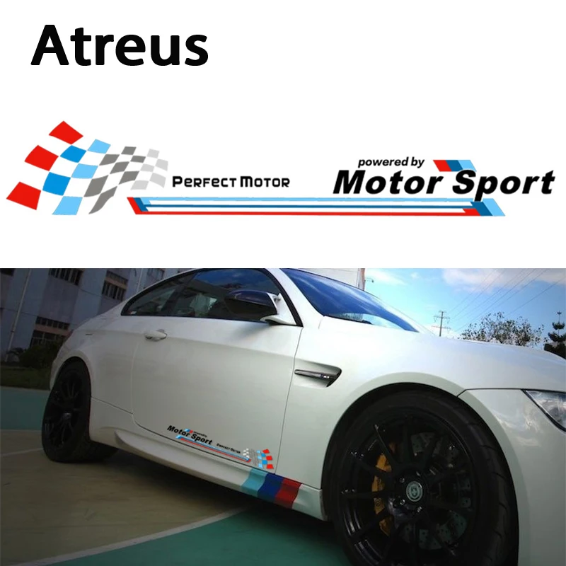 Atreus 2pcs NEW M performance Car Stickers Decal Covers Styling For BMW ...