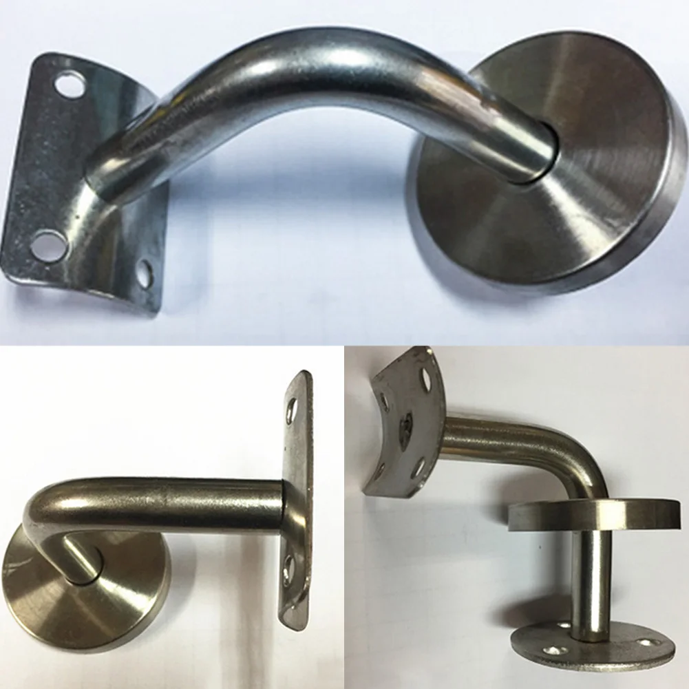 Wall Brackets Brushed Stainless Steel Handrail Stair Wall Mounted ...