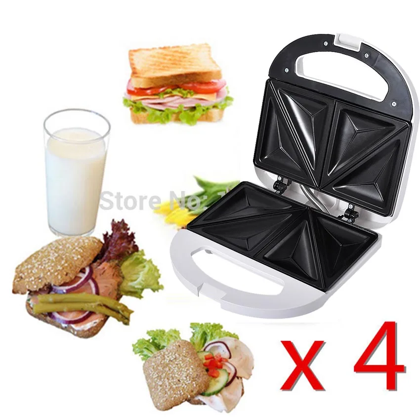Máquina de gofres FS8009A, doble capa, para hacer sándwiches, Pizza, galletas, hamburguesas ...