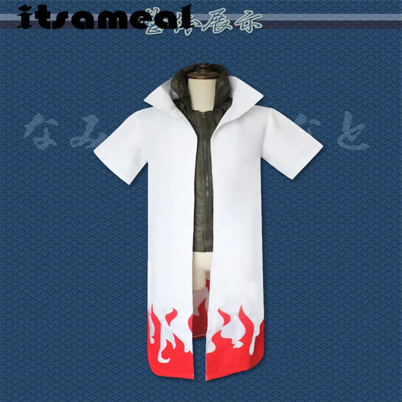 Anime Naruto Cosplay Costumes Fourth Hokage Namikaze Minato Cape Outfit ...