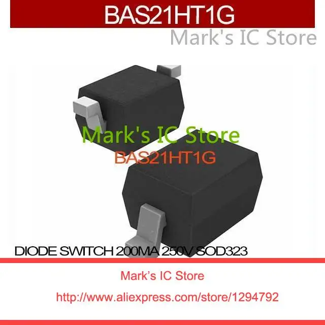 BAS21HT1G DIODE SWITCH 200MA 250V SOD323 BAS21HT1 Semiconductor 21H ...