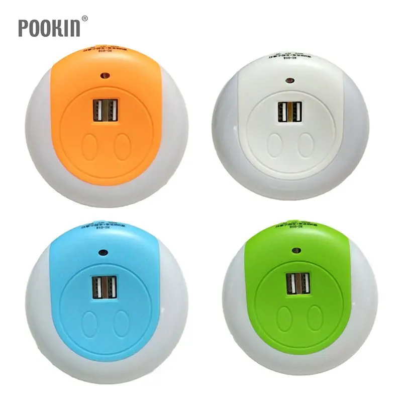Usb Charging Port 3 Modes Auto Light Sensor Wall Lights Multifunction ...