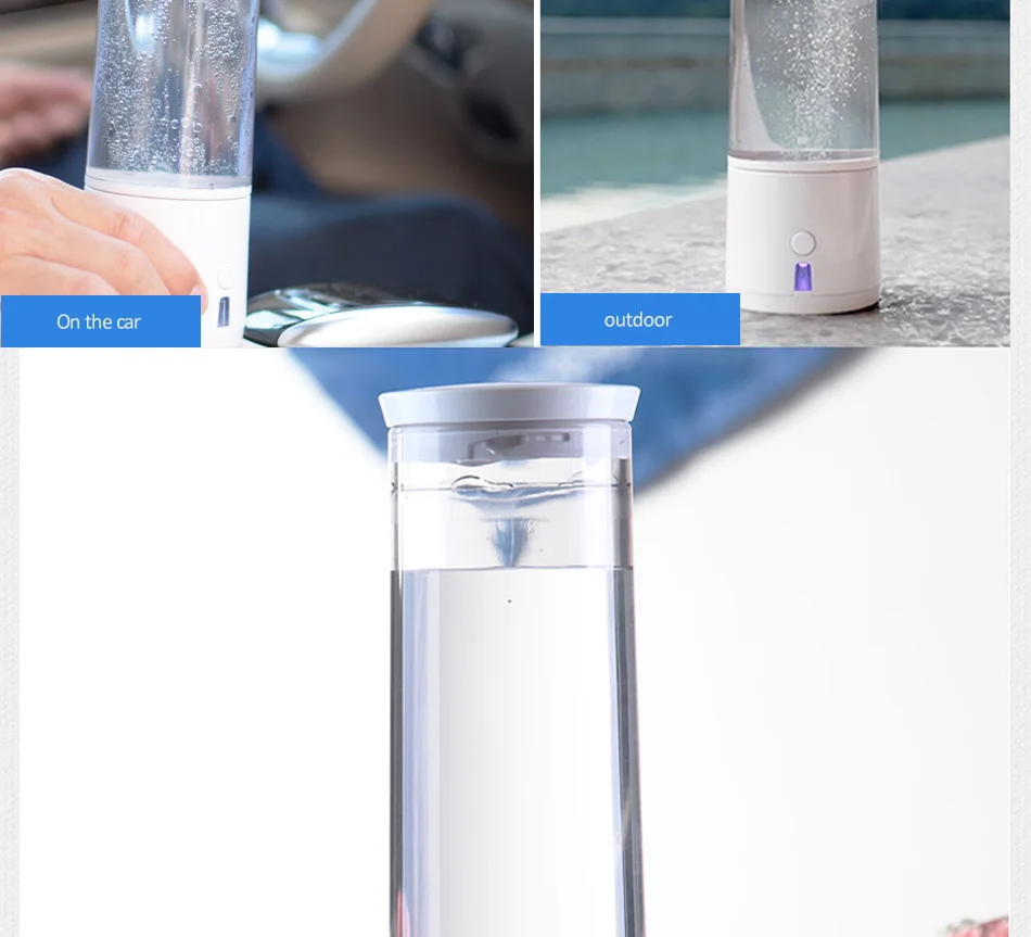 Spe+pem Membrane H2 Rich Hydrogen Water Generator Bottle Remove ...