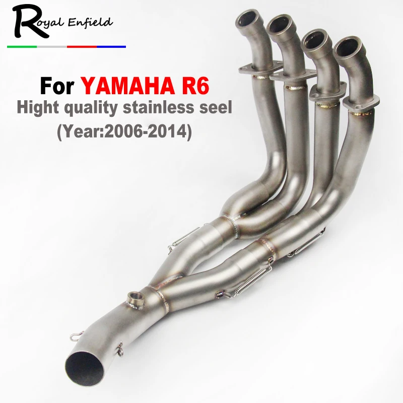 51mm New Middle Pipe Full System For Yzf R6 R6 2006 2017 Motorcycle