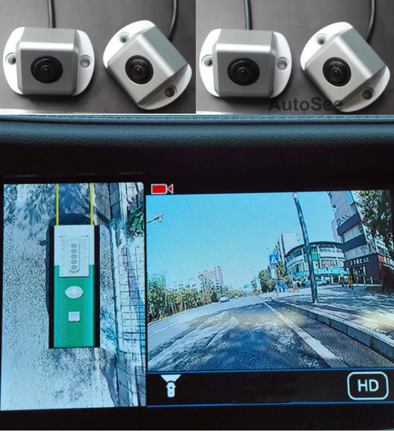 Bus Coach School bus 360 degree surround view Camera Bird eye Panoramic ...