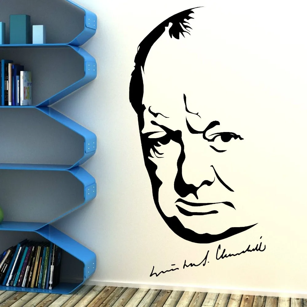 Winston Churchill Vinyl Wall Art Sticker Decal Mural Mural Adesivo De ...