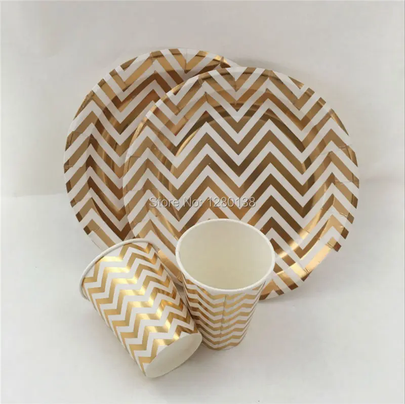 Chevron Dessert Plates