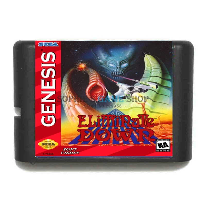 다운 게임 카트리지 제거 세가 메가 드라이브/제네시스 시스템용, 최신 16 비트 게임 카드|16 bit game card|bit ...