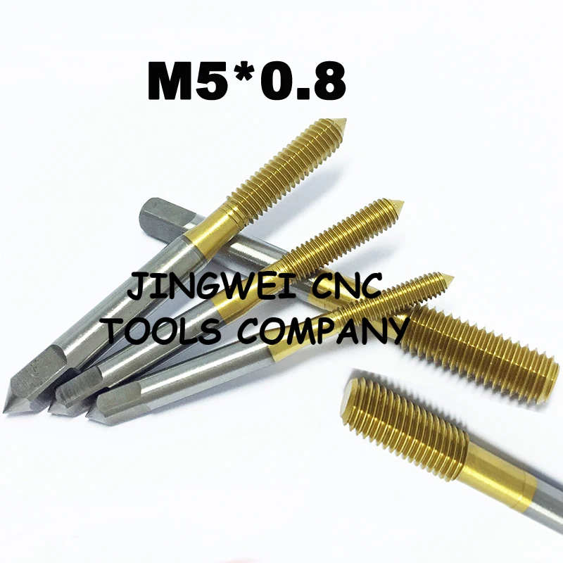 Good quality hss extruded tap, thread forming tap with TIN coating M5X0.8, TIN EXL NRT extrusion ...