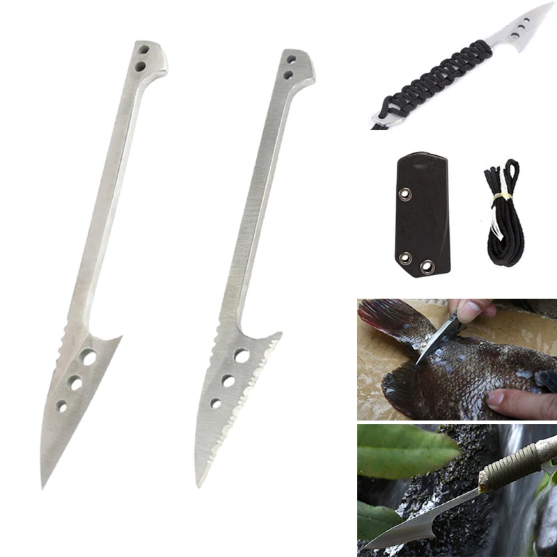 Fish k Kydex Sheath Scale Stainless Steel Harpoon Flake fillet Serrated ...