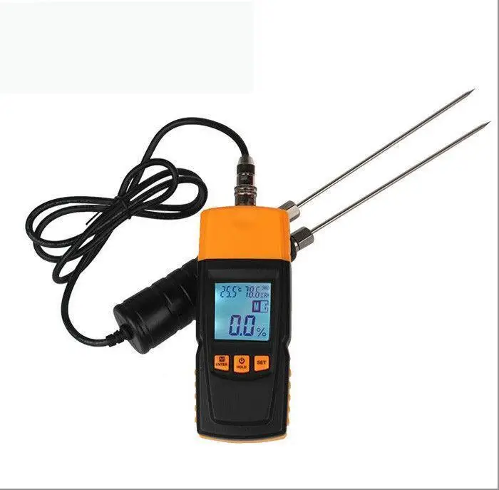 Portable Hay Wood Sawdust Powder Moisture Meter Humidity Detector ...