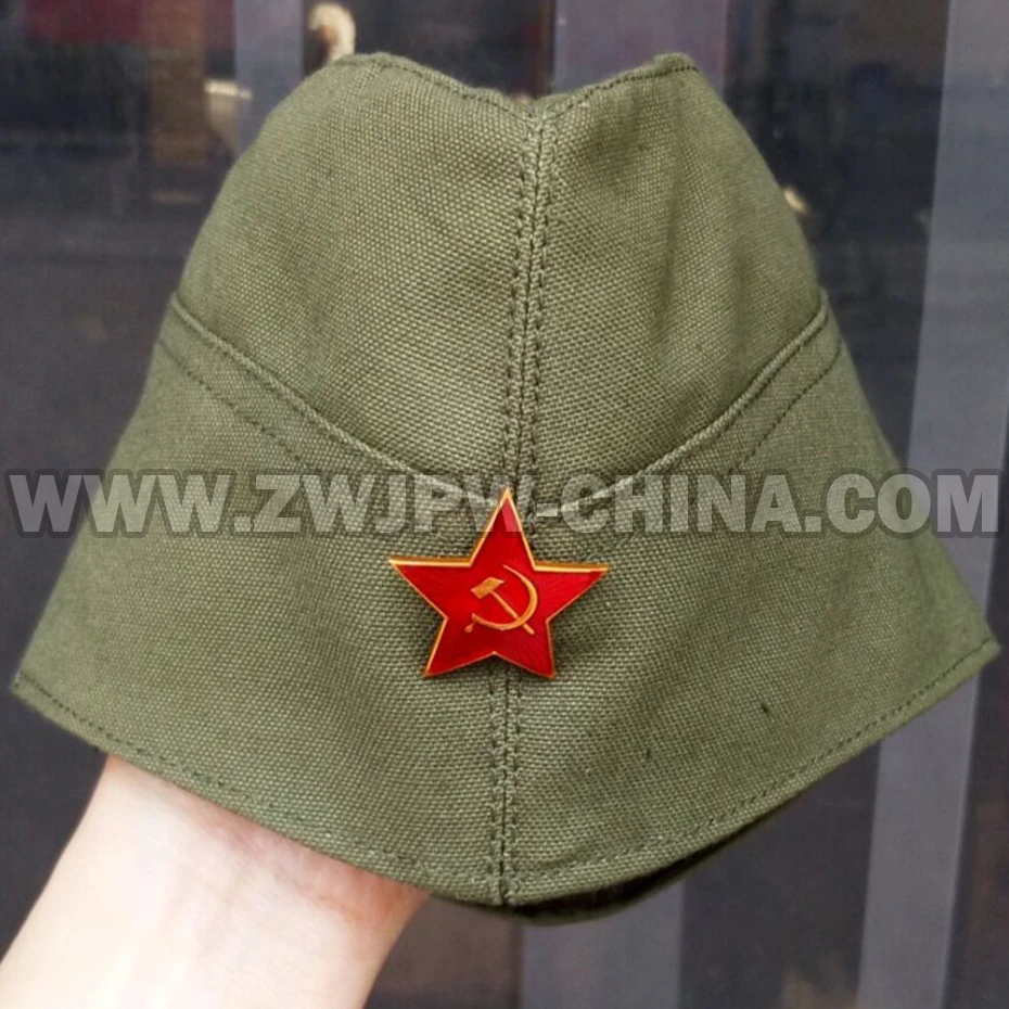 WW2 WWII Russia Military Soviet Army Garrison Cap With 2cm Five Star ...