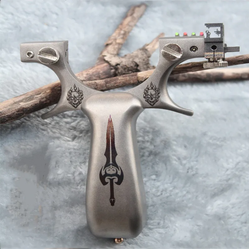 New titanium alloy slingshot TC21 outdoor powerful professional sports ...