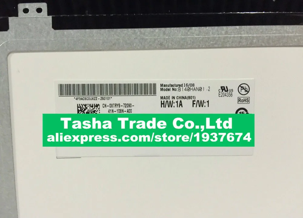 AU Optronics AUO B140HAN01.2 IPS FHD 1920*1080 eDP 30pin LCD 노트북 스크린 패널 ...