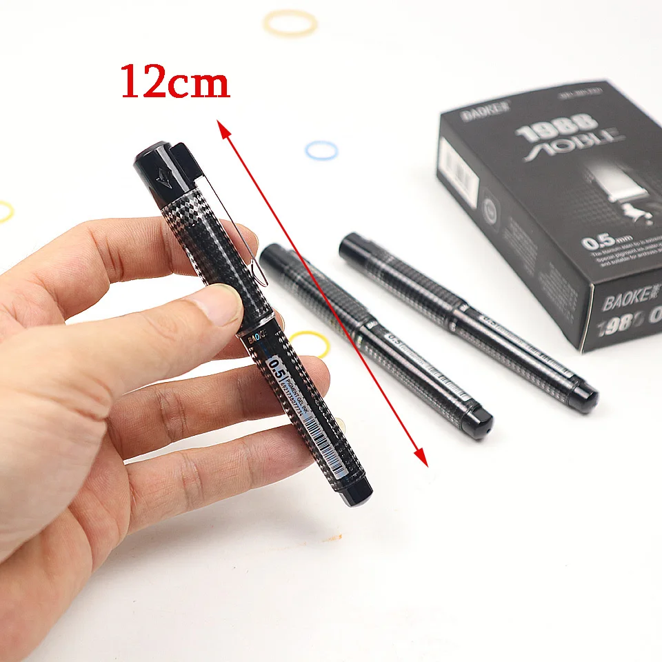 Mini Gel Pen 0.5mm Black ink Creative Kawaii Short Neutral Pen Writing ...