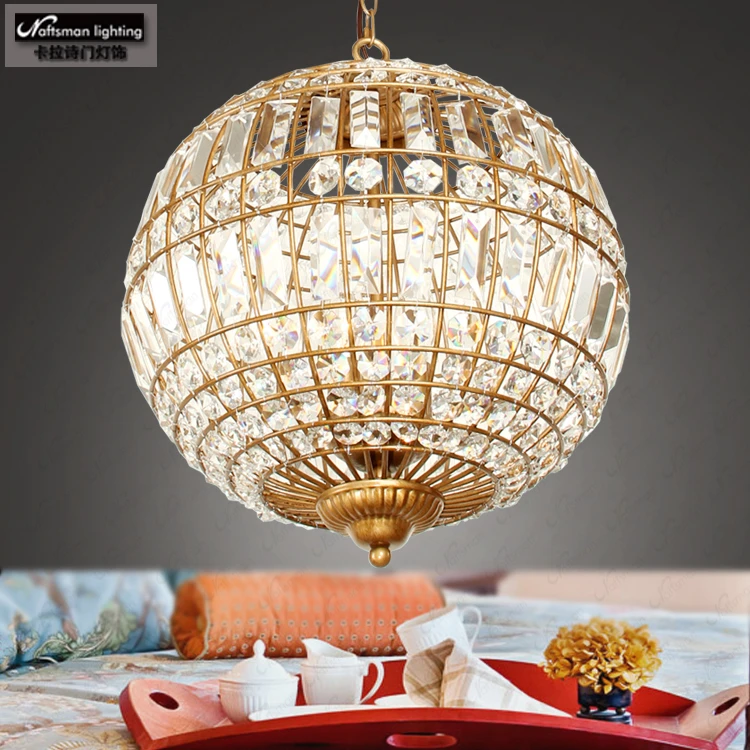 Lustre Rain Drop pendant light Lamp modern k9 Crystal Ball Fixture ...