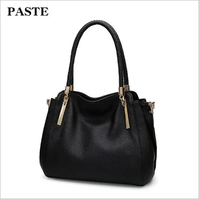 Paste New Luxury design Genuine Leather Women Handbag Large Capacity ...