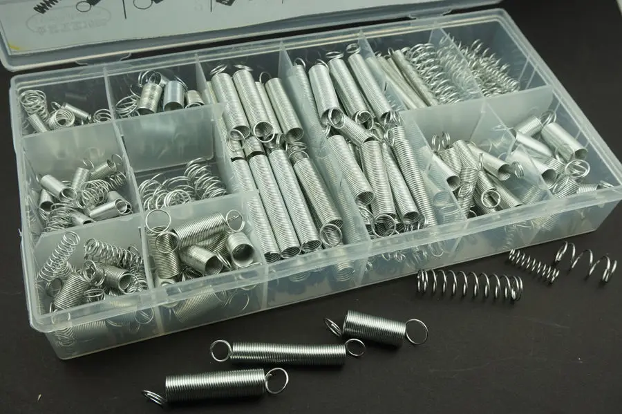 200PCS/Lot Industrial Extension and Compression Steel Spring Assortment ...