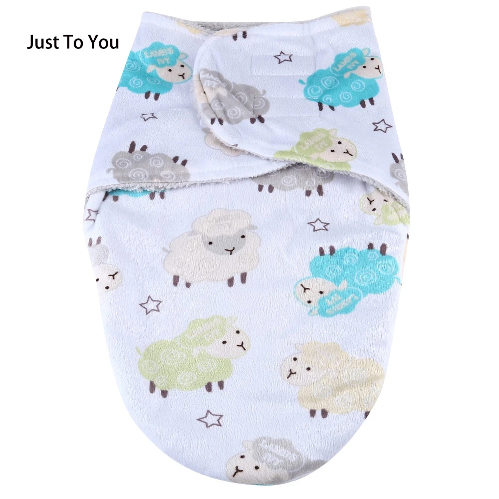 5 Type Cute Envelope Blanket Soft Newborn Baby Print Swaddling Pack ...