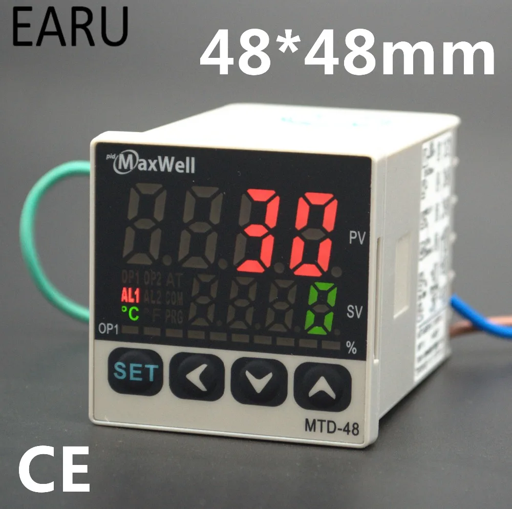 48*48mm Digital Temperature Controller Control AC85 265V Power ...