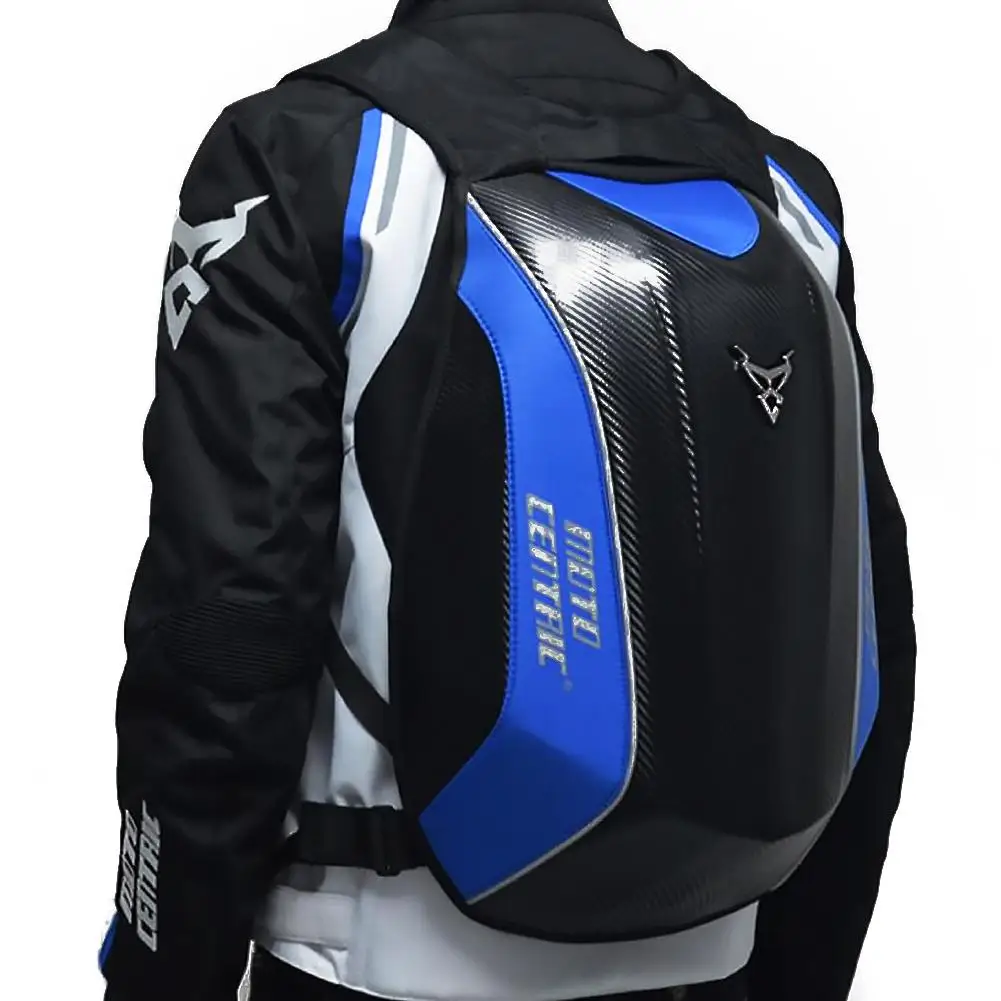 Carbon Fiber Motorcycle Backpack Riding Bag MC Backpack Rider ...
