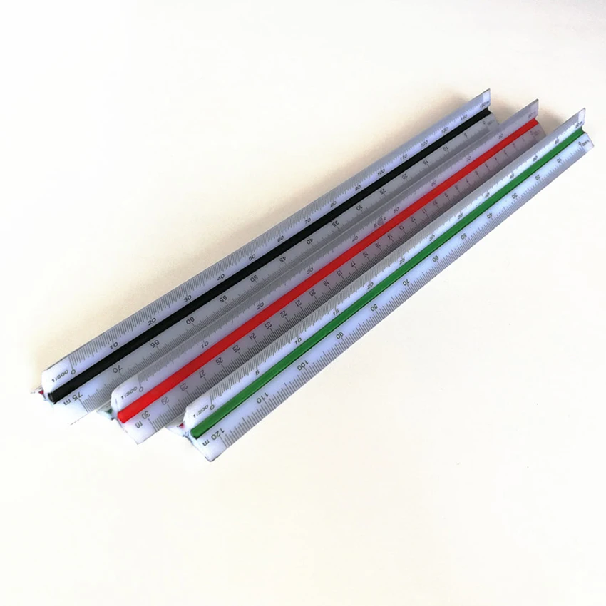 30cm Triangular Scale Ruler Students Study Measuring Gadgets Engineer ...