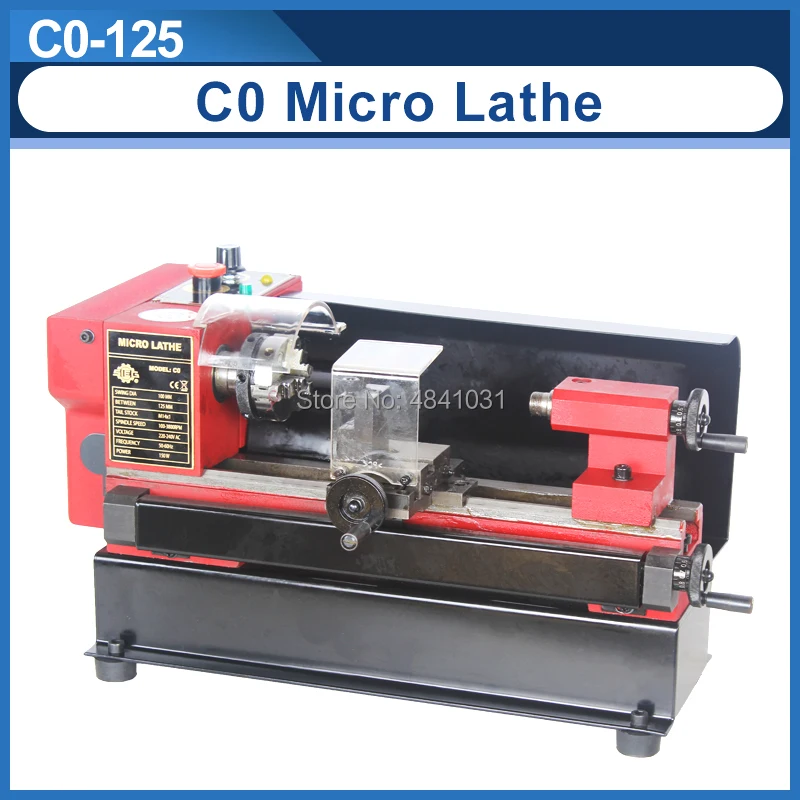 Micro torno de Metal de 4 "x 6", motor de 150W + 125mm de longitud de ...