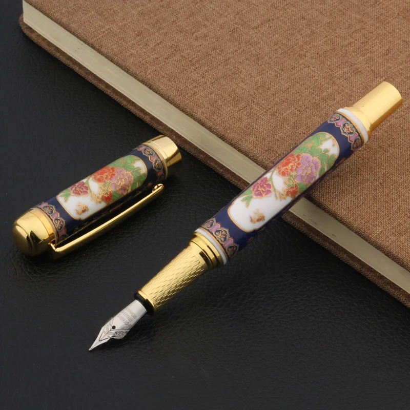 luxury-quality-CHINESE-Blue-and-White-Porcelain-Fountain-Pen-peony ...
