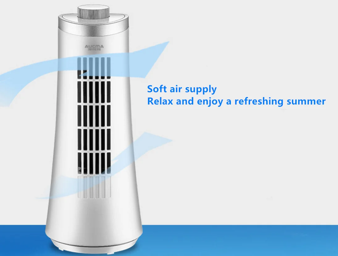 Creative electric fan Mini tower fan Household type floor silent ...