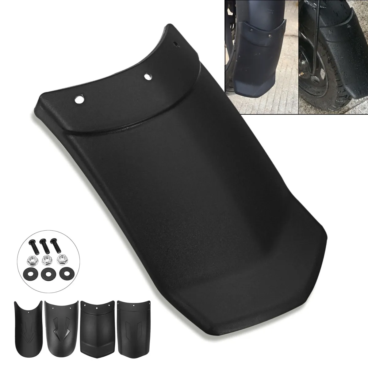 Universal Motorcycle Front Rear Wheel for fender extension Extender for ...