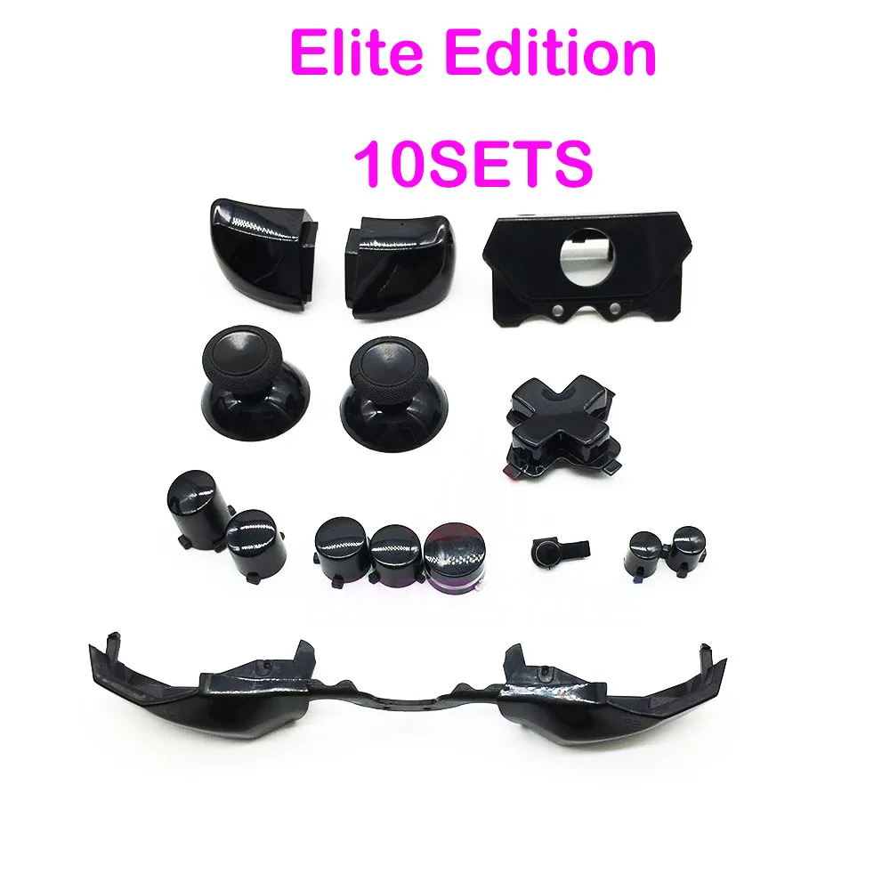 10 สำหรับ Xbox One Controller สีดำชุดปุ่ม Dpad จอยสติ๊ก RT/LT LB/RB ...