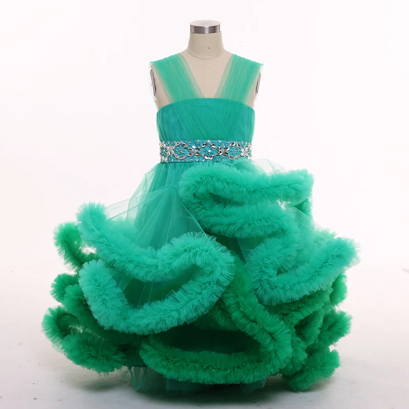 YeWen Cloud Flower Girls Dresses for Wedding Kids Pageant Dress First ...