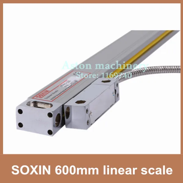 Free shipping high precision linear glass scale 600mm 0.005mm / 5 ...