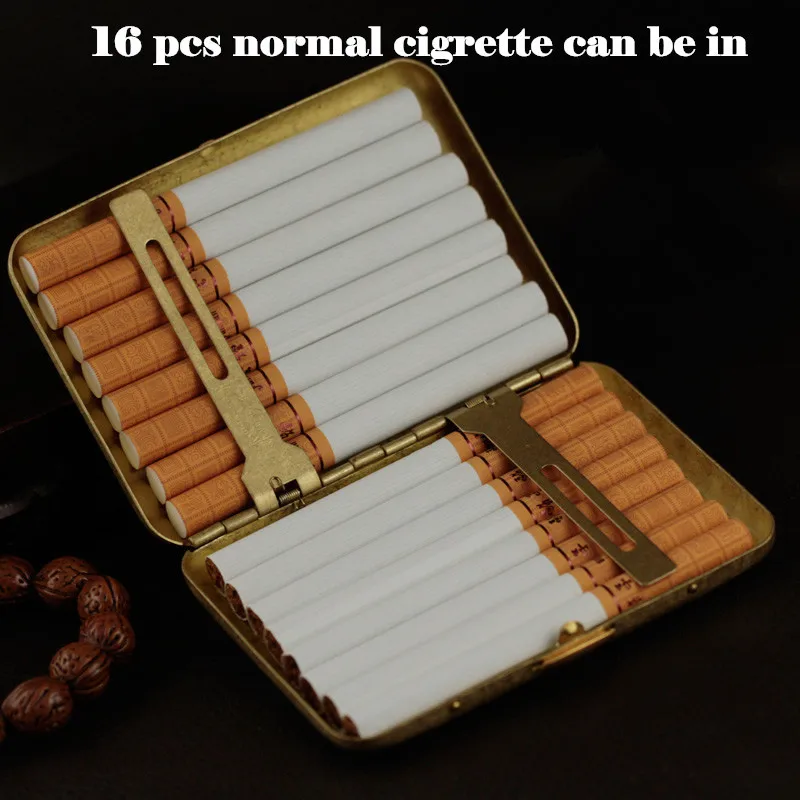 MR.K Vintage Style MRK101 The Crusader Male Brass 20 Cigarettes Boxes ...