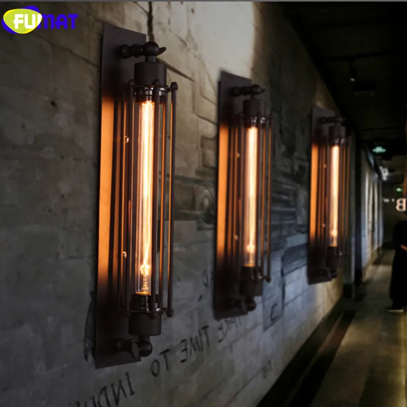 FUMAT Flute Wall Lamps Loft Vintage Bedside Light Nordic Metal Edison ...