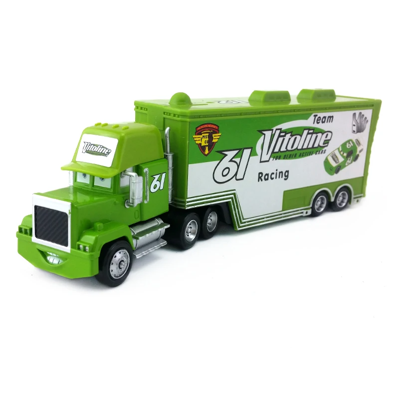 Disney Pixar Cars Mack Uncle No.61 Vitoline Racer's Truck 1:55 Diecast ...
