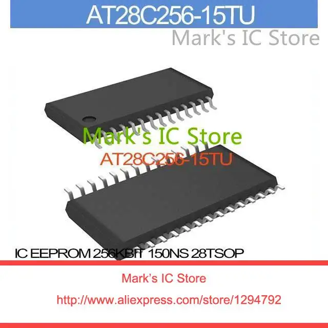 AT28C256 15TU IC EEPROM 256KBIT 150NS 28TSOP AT28C256 15 28C256 ...