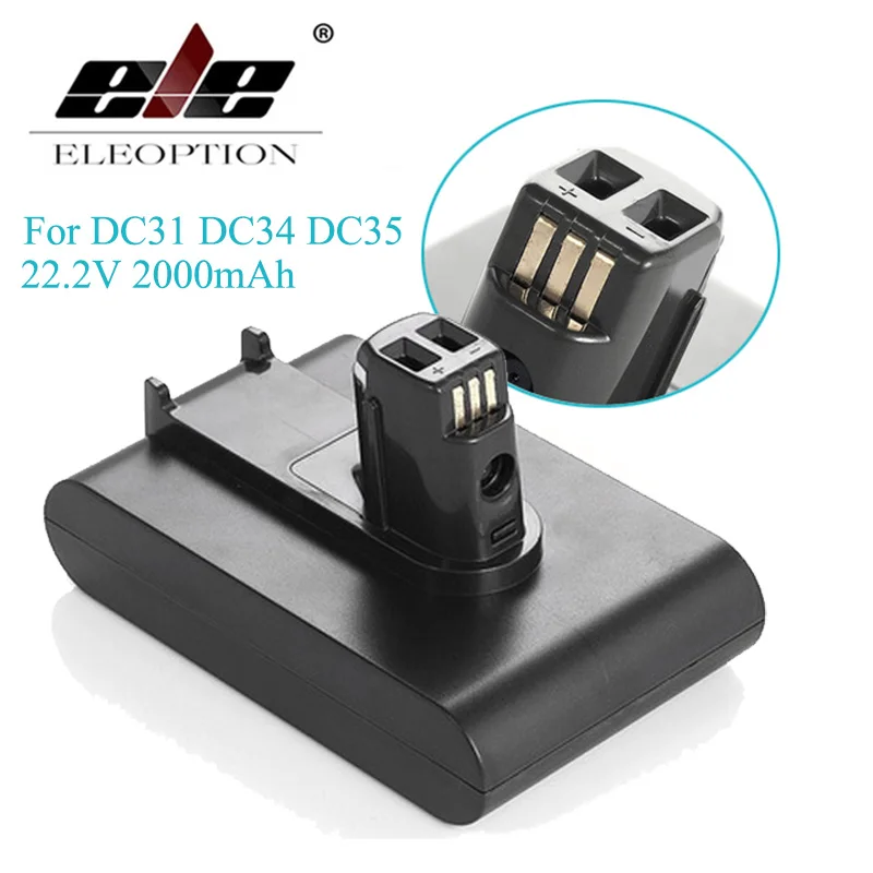 ELE ELEOPTION DC31 22.2V 2.0Ah Rechargeable Battery 6 Cell for Dyson ...
