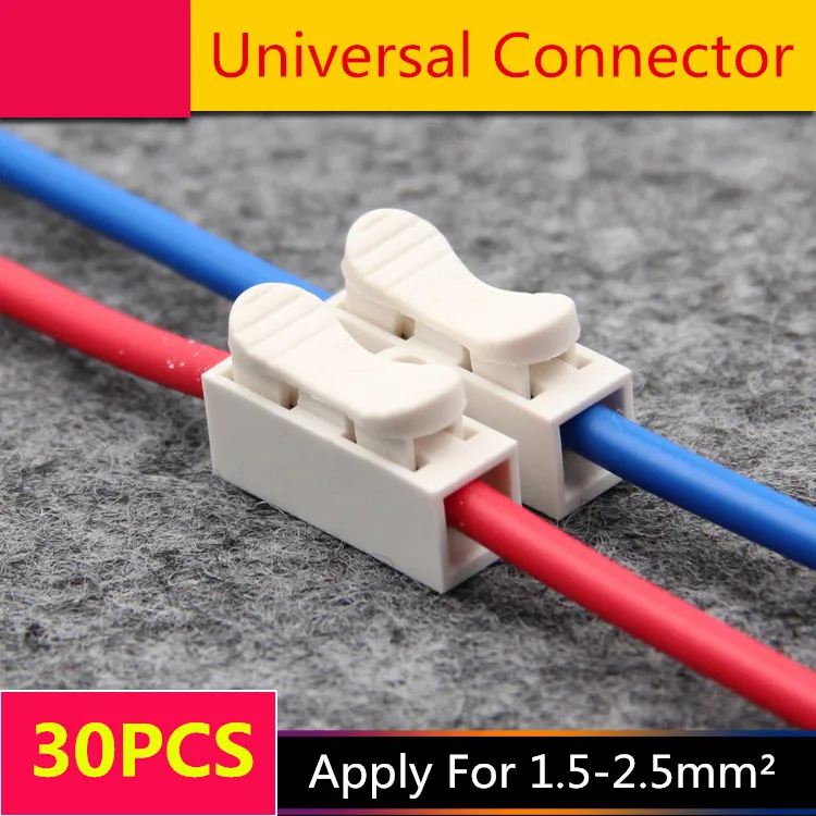 30PCS YT1060 Apply for 1.5 2.5mm2 Wire Connector Quick Terminals ...