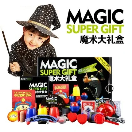 Magic Trick Set 50 Kinds Magic Play With Dvd Teaching Professional ...