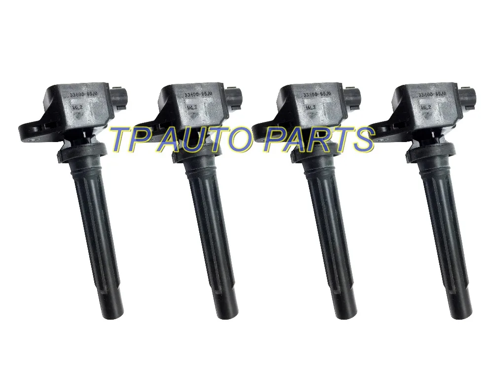 4 PCS Ignition coil For 2007 2009 Suz uki SX4 OEM 33400 65J0 3340065J0 ...