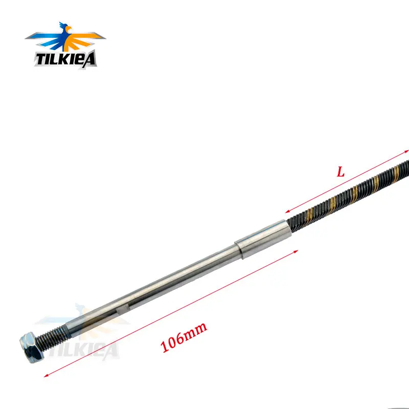 Rc Boat 6.35mm 1/4" Flex Cable + Prop Shaft Length L300/400/500/600 ...