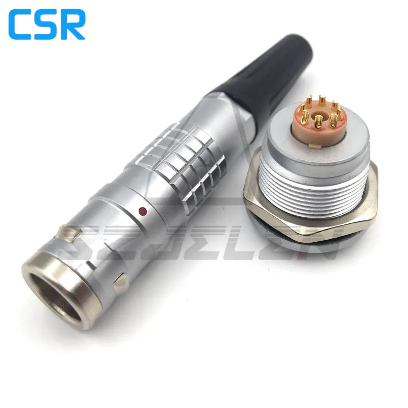 Lemo connector 8 pin , Power cable connector 8 pin plug and sock IP68 ...