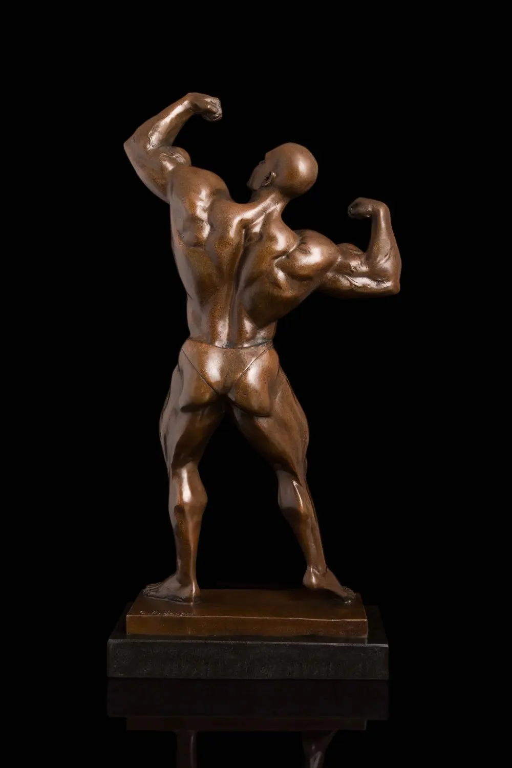 Arts Crafts Copper Best seller bronze Muscle Fitness Man sculpture ...