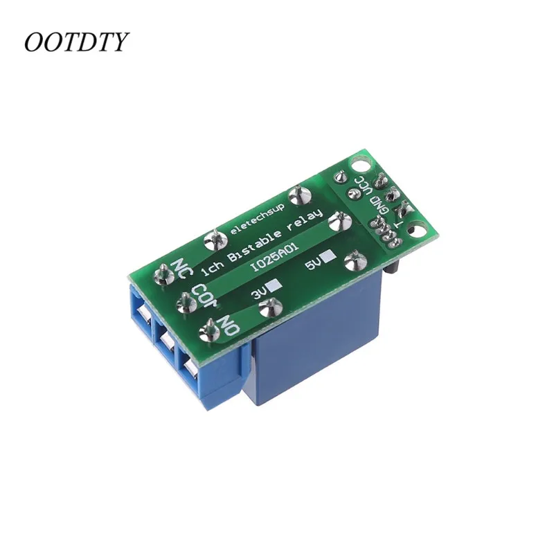 OOTDTY IO25A01 5V Flip-Flop Latch Relay Module Bistable Self-locking ...