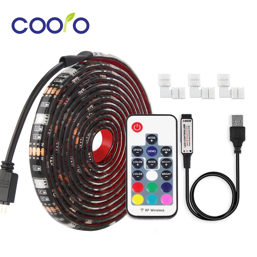 Dc 5v Usb Led Strip Smd 5050 Rgb Flexible Light Led Light Tv Background ...