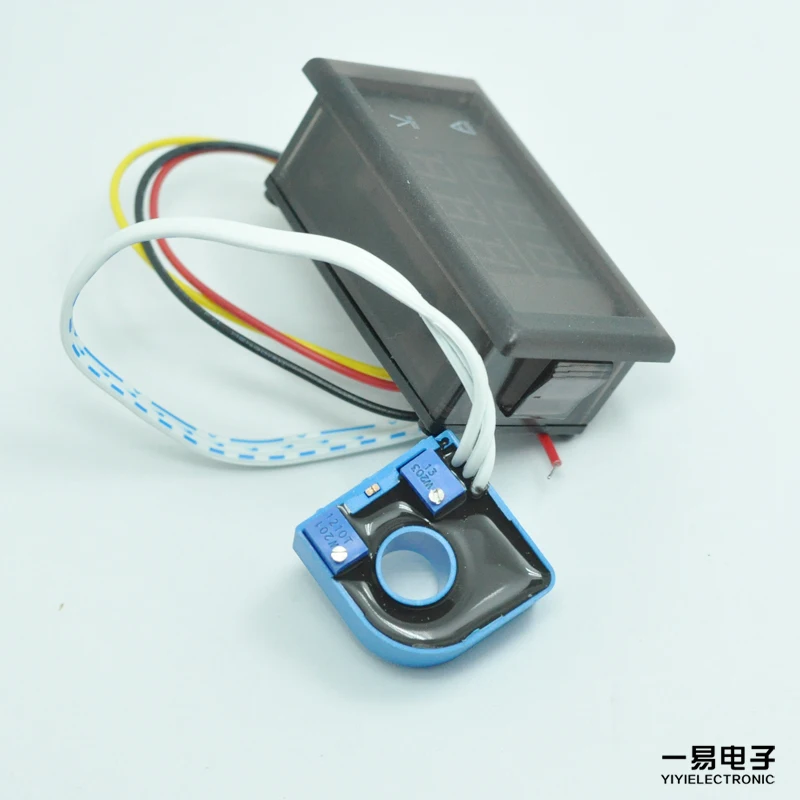 Double-Digital-DC-Voltage-Current-Meters-Voltmeter-Ammeter-CT-Positive ...
