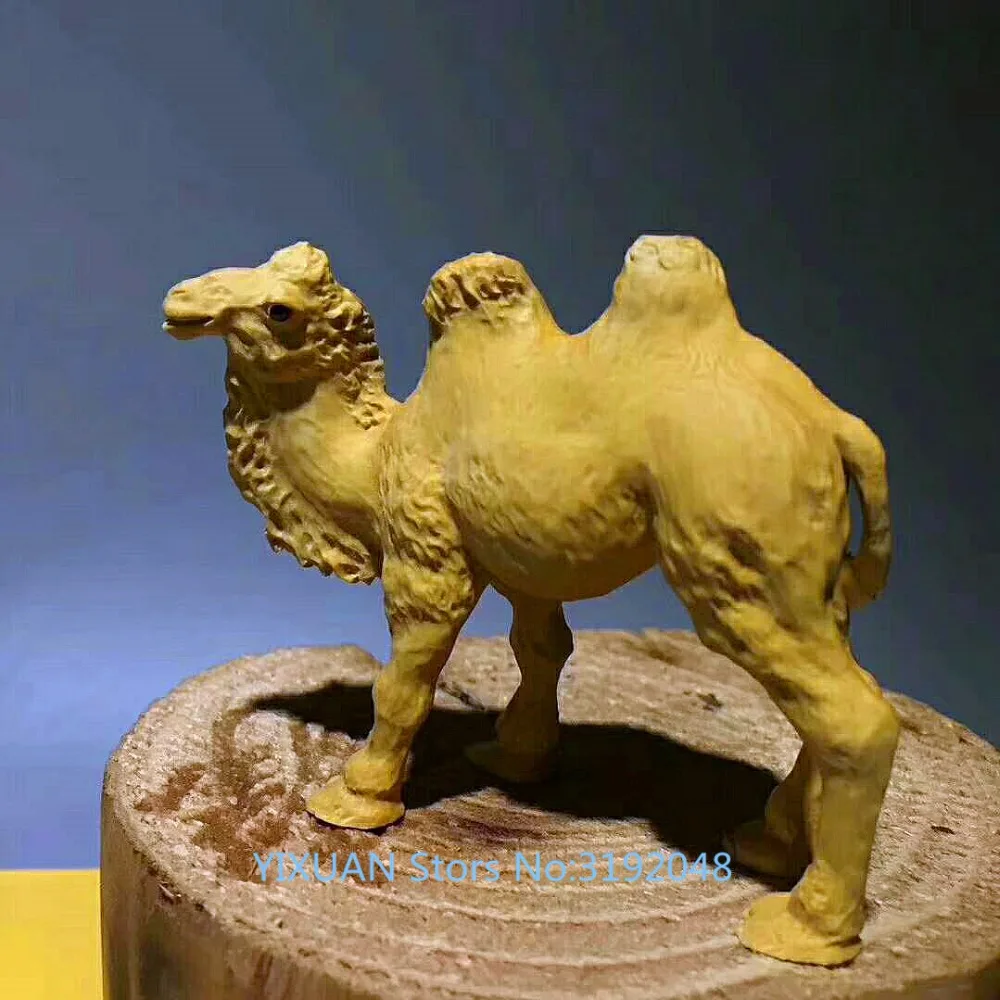 Buxus Wood Carved Camel Ornaments High-end Business Craft The Belt And ...