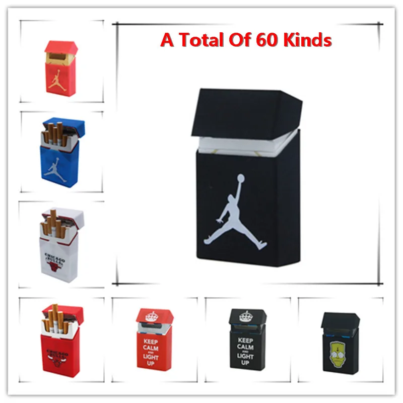 Holds 20 Cigarettes,Black Jordan Silicone Cigarette Case Fashion Cover ...