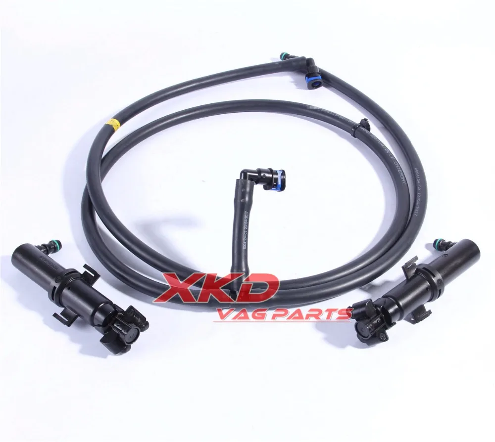 Left Right Headlight Washer Sprayer Nozzle Hose Set Fit For Audi Q5 8RD ...